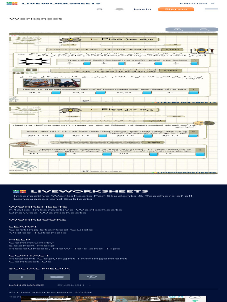 Worksheet LiveWorksheets 2 | PDF