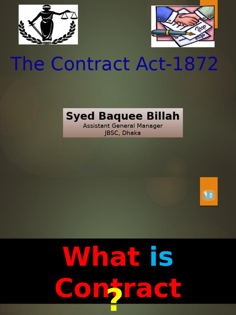 Contract Act 1872 19-10-2025 | PDF