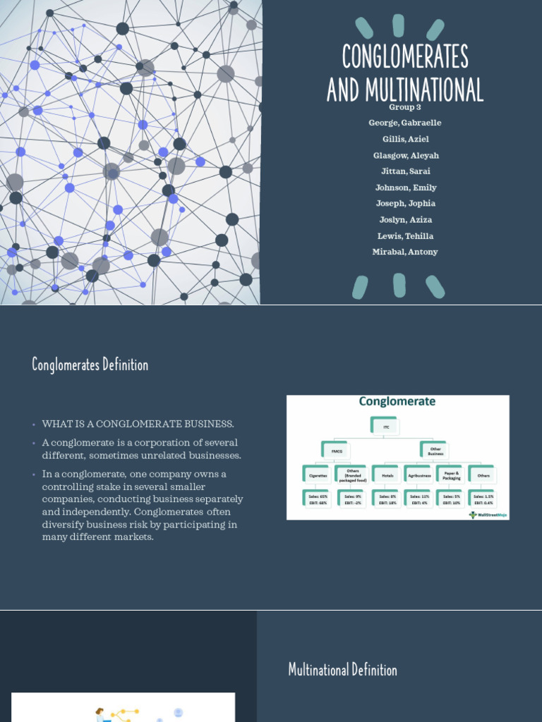Understanding Conglomerates & Multinationals | PDF | Conglomerate ...