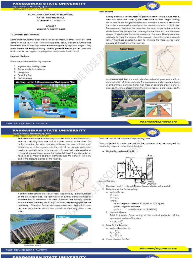 Gravity Dams: Types and Analysis Techniques | PDF | Dam | Water
