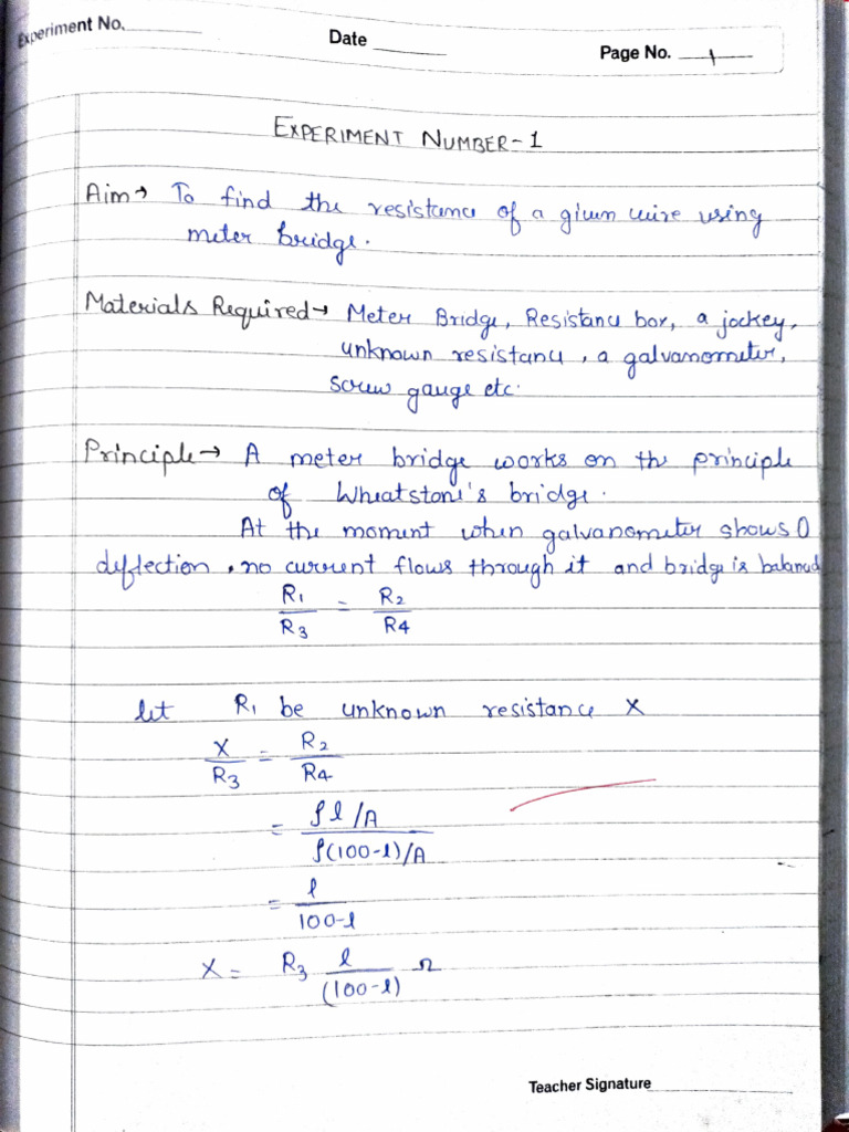 Class 12 Experiments Physics | PDF