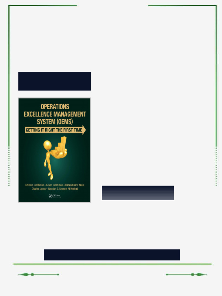 Operations Excellence Management System (OEMS)-Getting It Right the ...