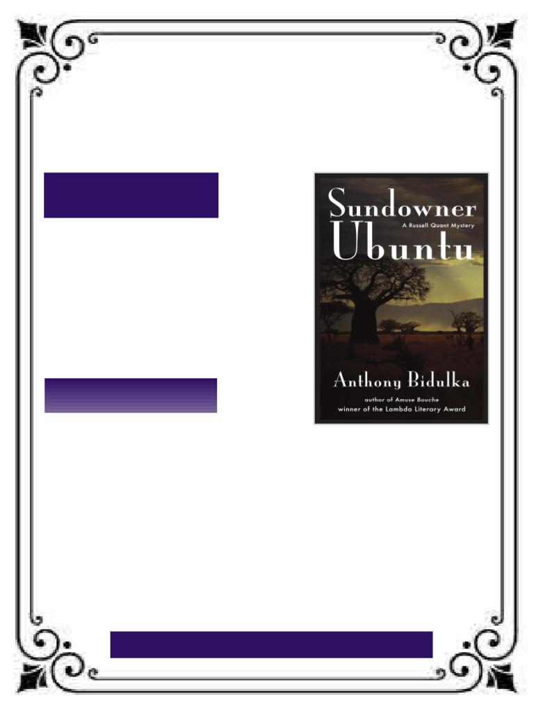 Sundowner Ubuntu Russell Quant 5 1st Edition Anthony Bidulka ebook ...