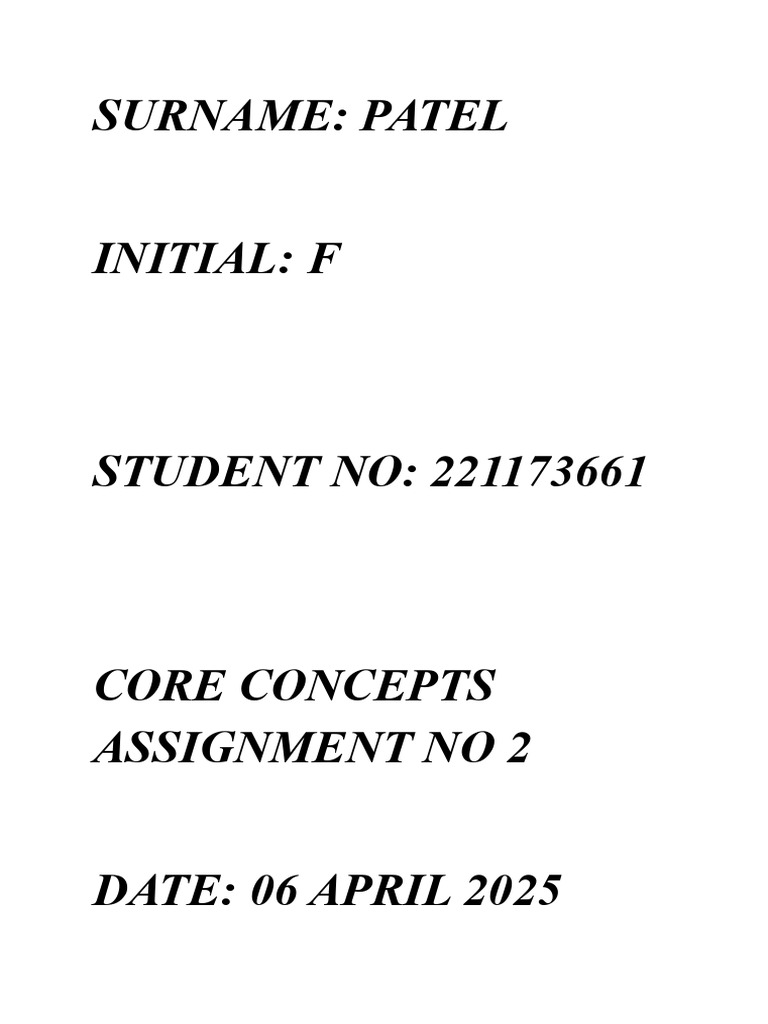Core Concepts Task 2 | PDF | Knowledge | Evidence