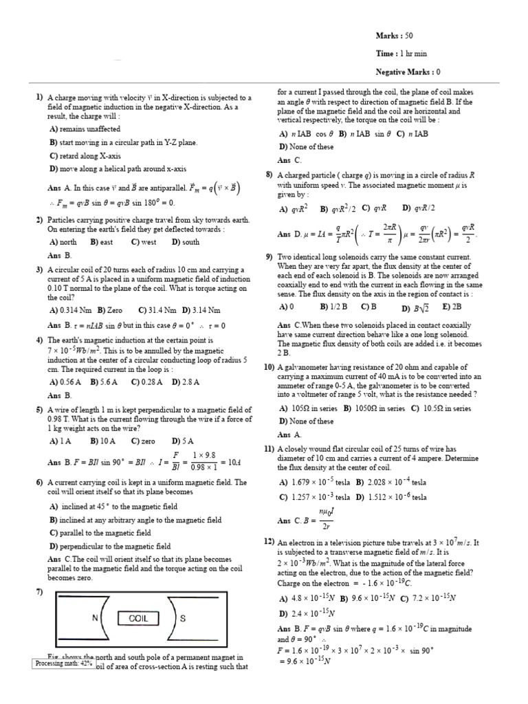 Magnetic Fields from Electric Currents | PDF | Magnetic Field ...