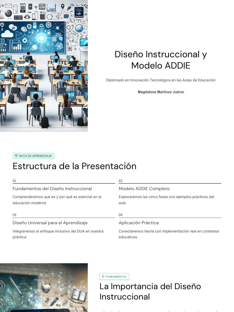 Diseño Instruccional y Modelo ADDIE en Educación | PDF | Evaluación ...
