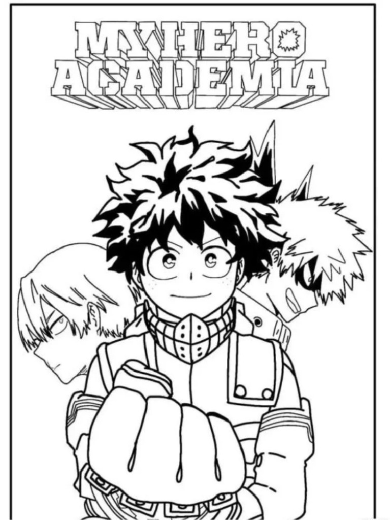 My Hero Academia Coloring Pages25 | PDF