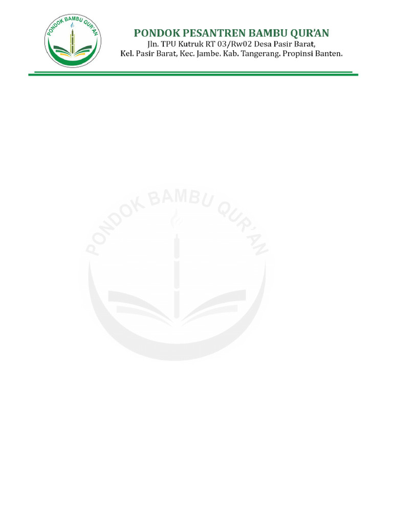 Kop Surat Bambu Quran (2) | PDF