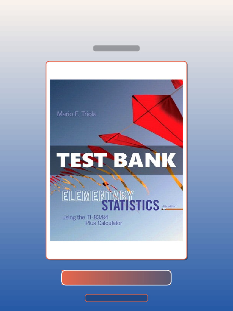Test Bank for Elementary Statistics 6th Edition Larson | PDF ...