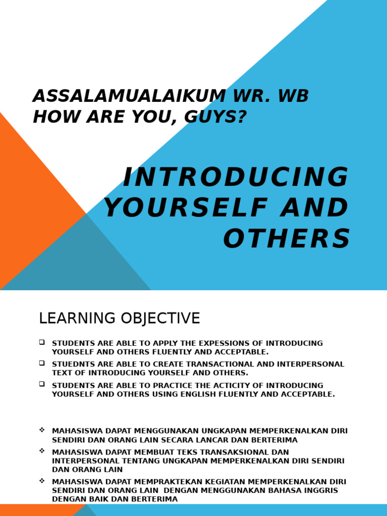 Mastering Self and Others Introduction | PDF