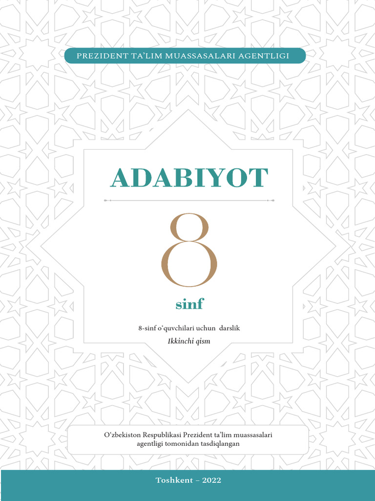 Adabiyot 8 Sinf 2 Qism | PDF
