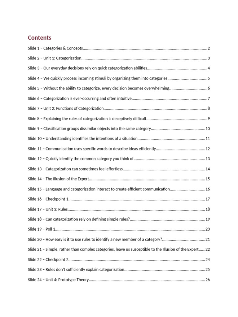 Understanding Categorization in Psychology | PDF | Cognitive Science ...