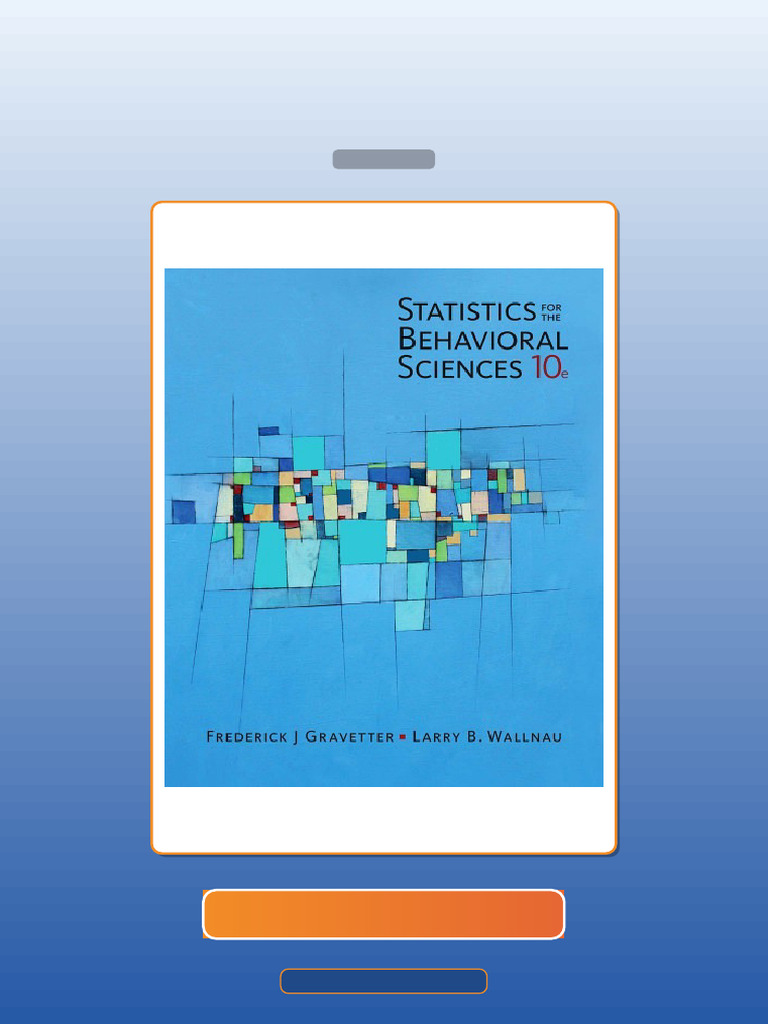 Test Bank for Statistis for the Behavioral Sciencs 10th Edition | PDF ...