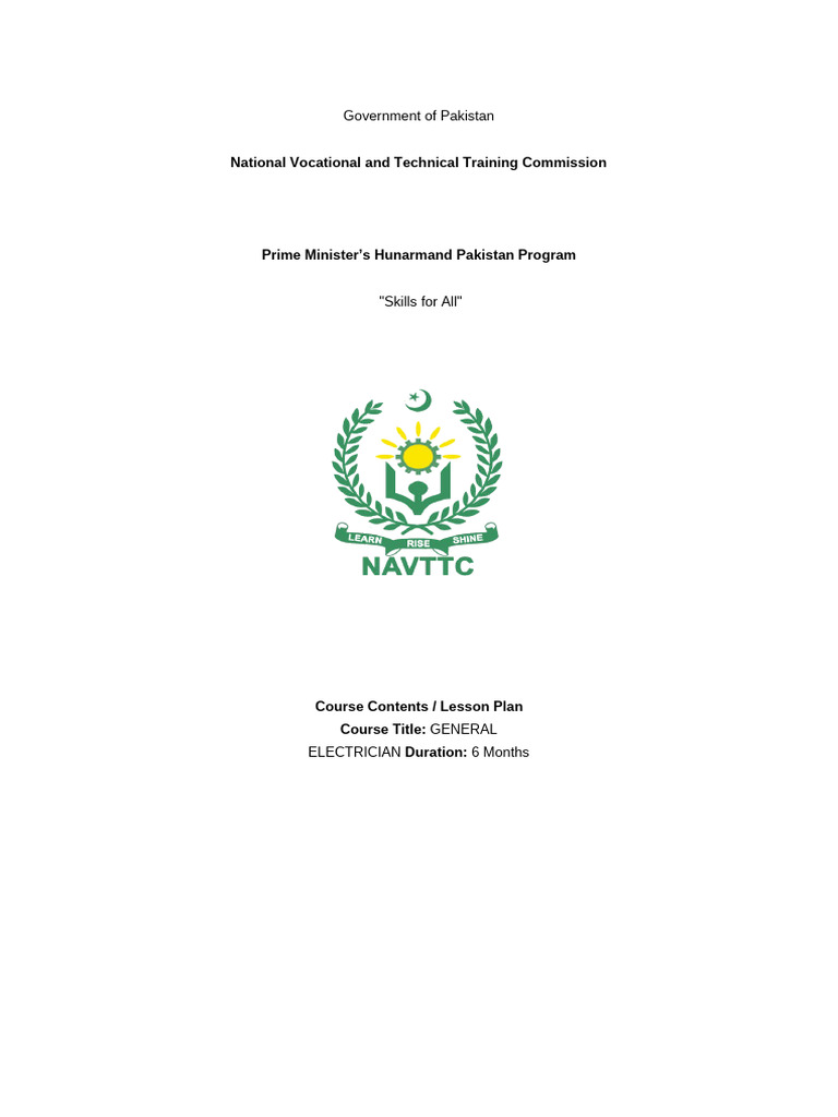 General Electrician | PDF | Electrician