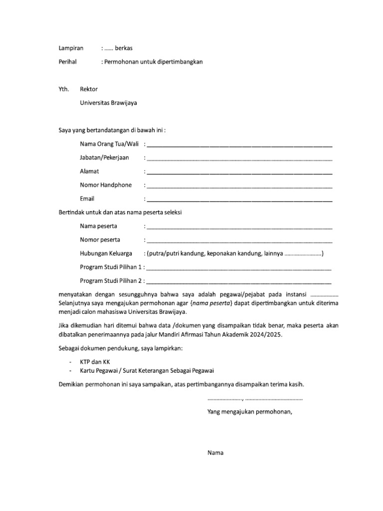 Form Afirmasi Berjasa Pendidikan (2) | PDF