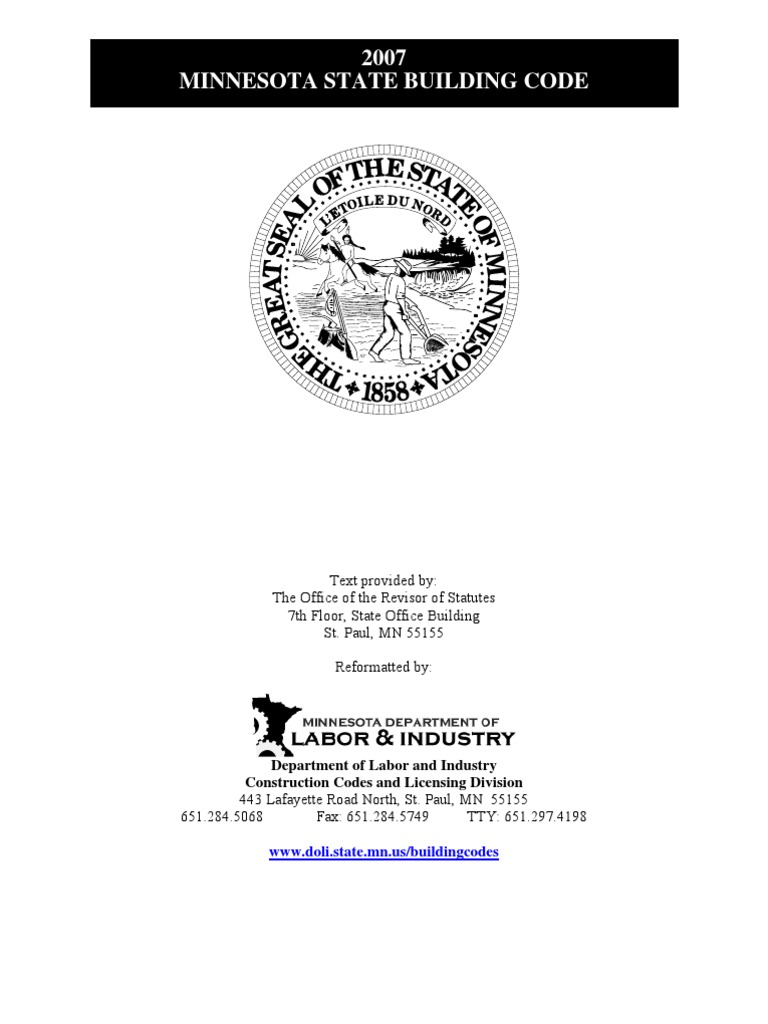 2007 Minnesota Building Code | PDF | Building Code | Engineering