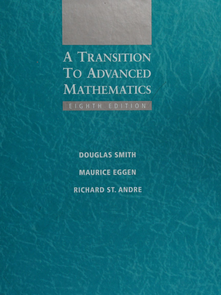 Transition To Advanced Mathematics - Douglas Smith Undifferentiated ...