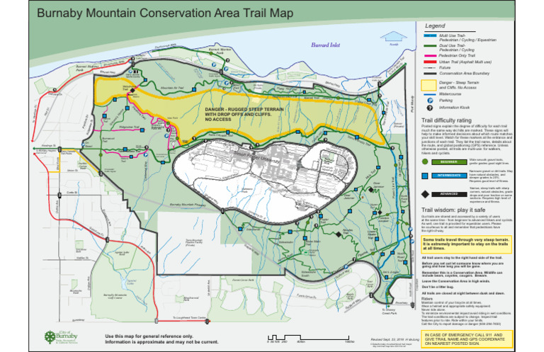 Burnaby Mountain Trail Map Guide | PDF | Urban Planning | Streets And Roads