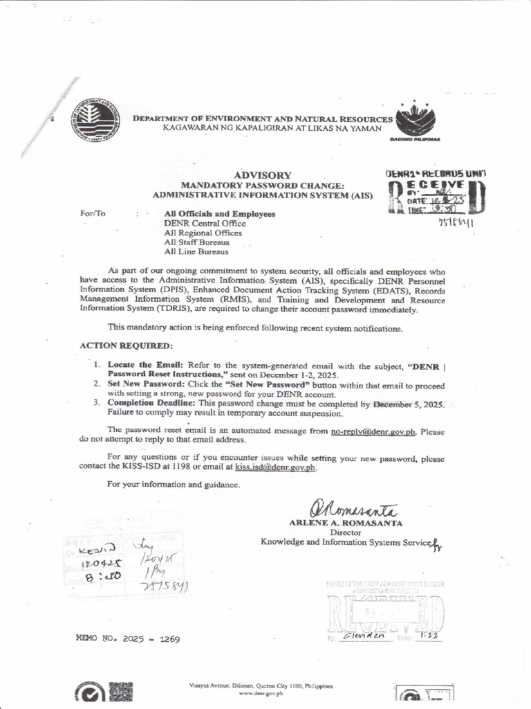Mandatory Password Change Administrative Information System (IAS) | PDF