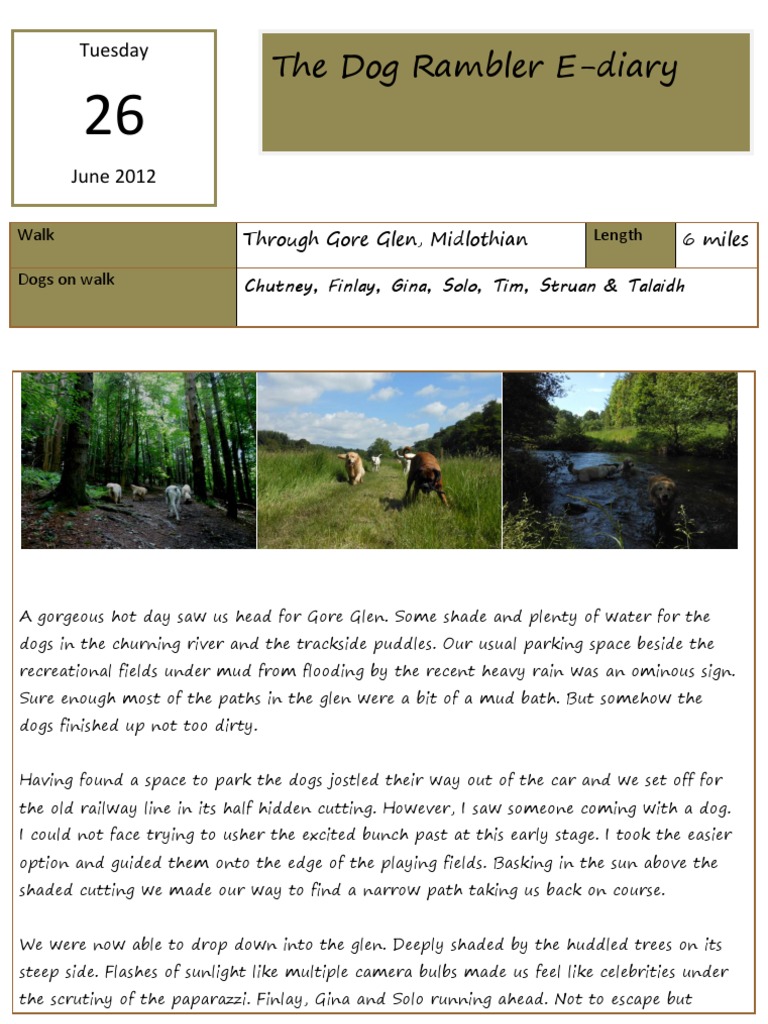 Dog-Friendly Walk in Gore Glen | PDF | Nature | Leisure