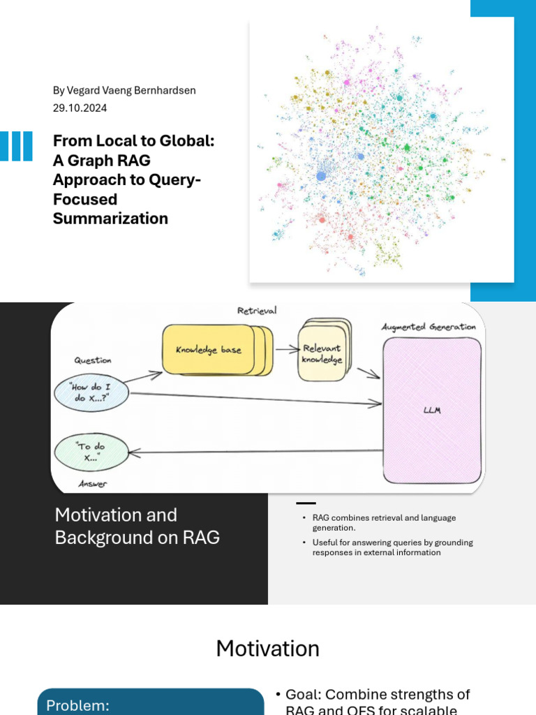 Graph RAG: Scalable Query Summarization | PDF