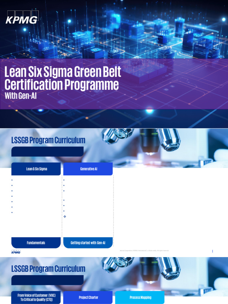 Lean Six Sigma Green Belt with Gen-AI | PDF | Artificial Intelligence ...