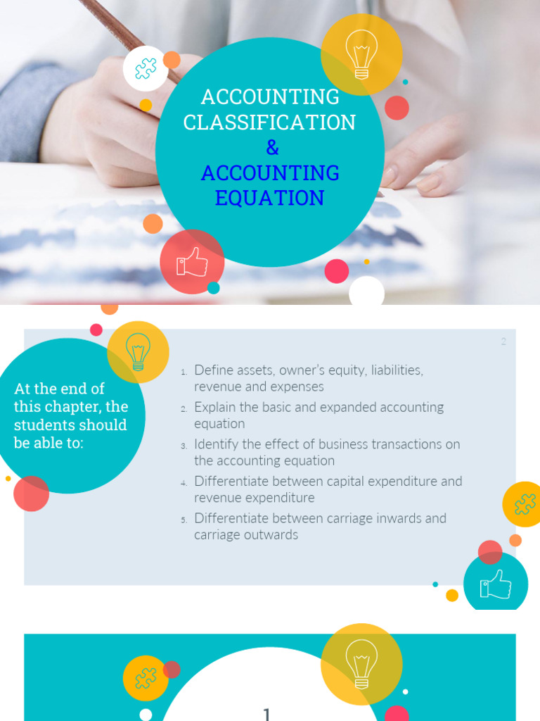 Accounting Classification and Equation Guide | PDF | Expense | Equity ...