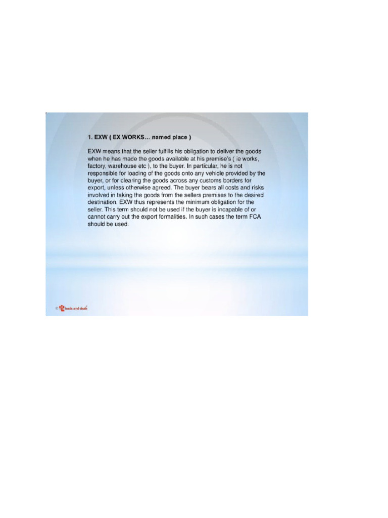 Shipping Terms | PDF