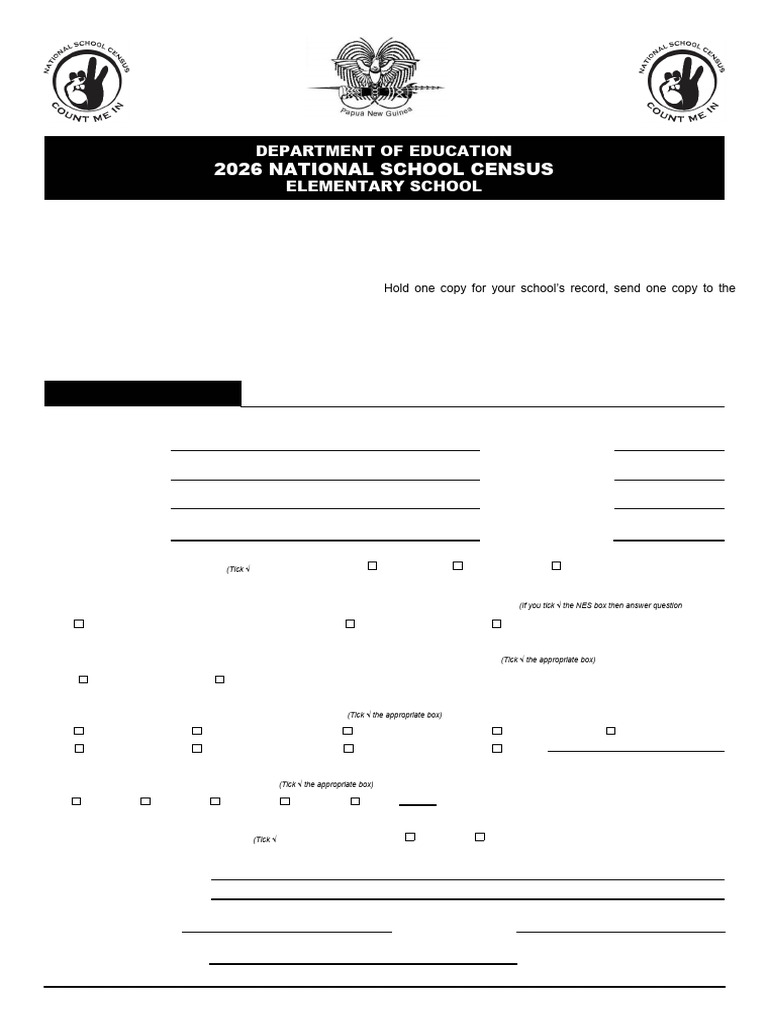2026 National School Census Guide | PDF | Teachers | Toilet