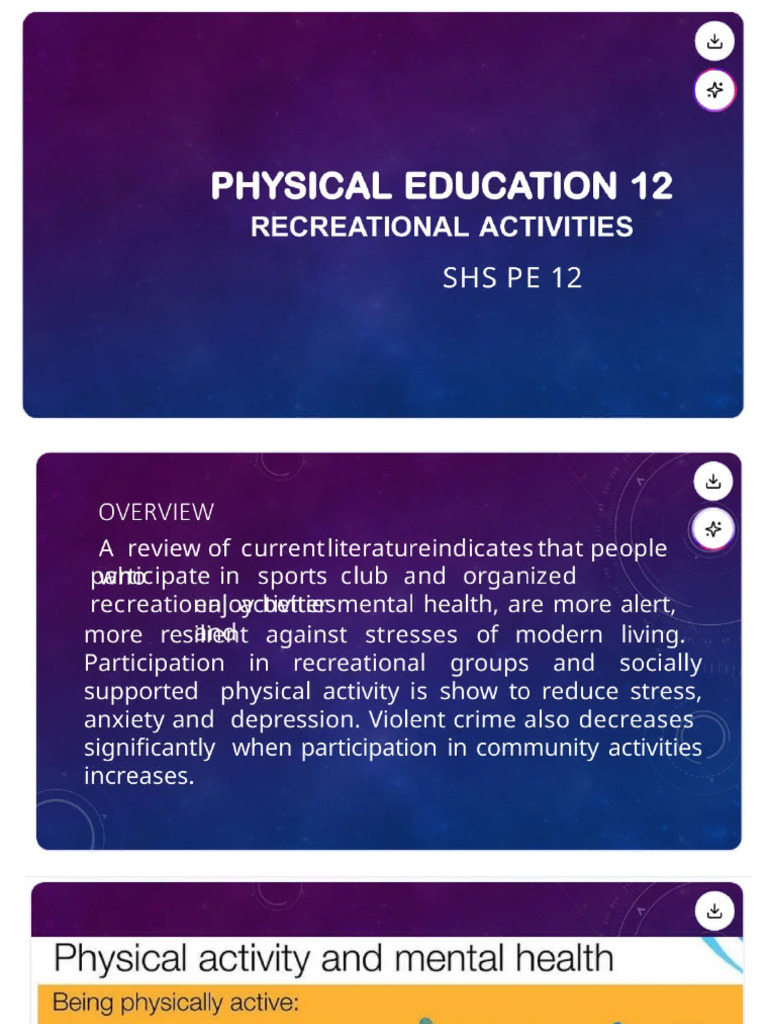 PE 4 LESSON 1 | PDF
