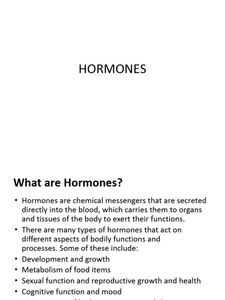 Understanding Hormones and Their Functions | PDF | Hormone | Endocrine ...