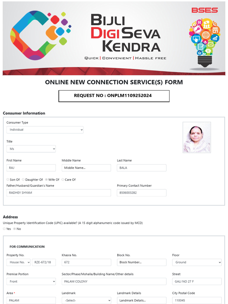 Online Electricity Connection Request Form | PDF | Indemnity | High Voltage