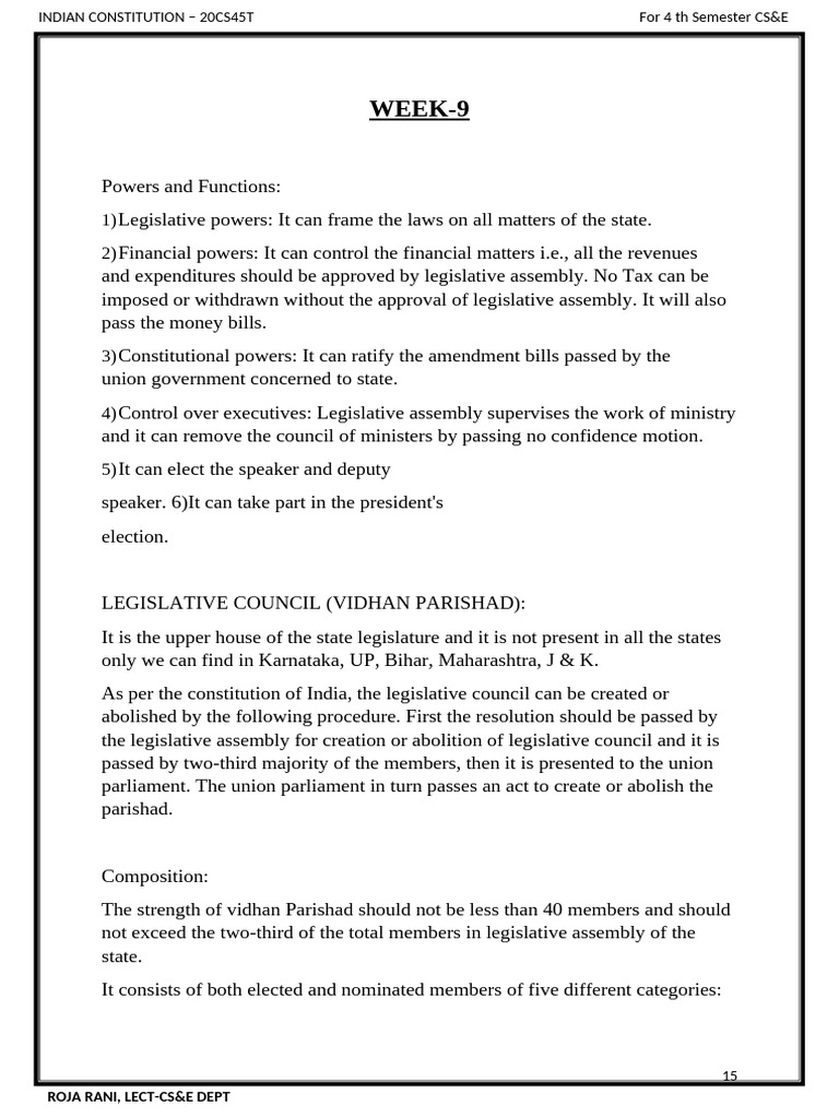 IC WEEK 9 | PDF | Cabinet (Government) | Bill (Law)