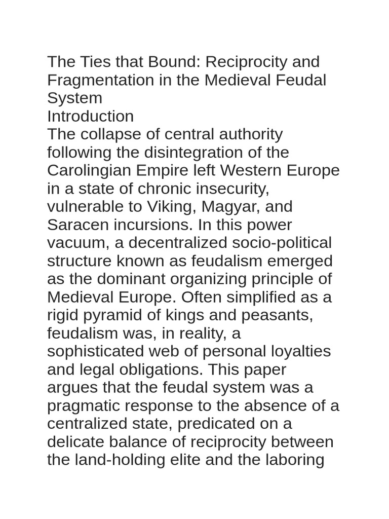 Notes_260119_131314 | PDF | Feudalism | Serfdom