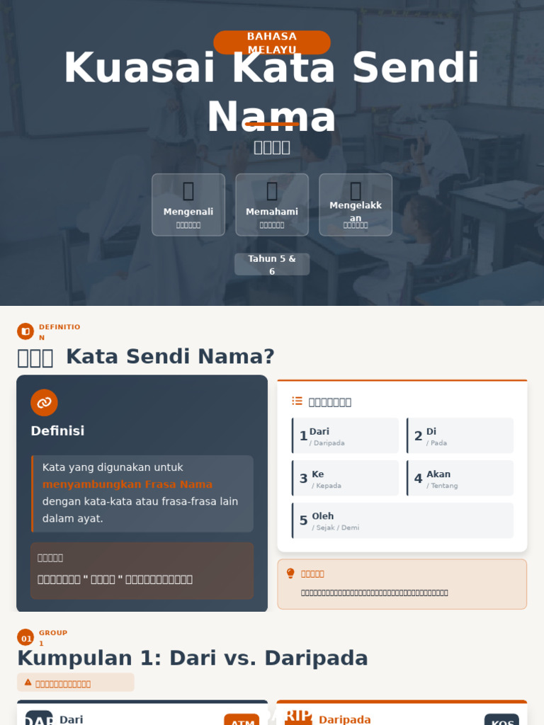 Kata Sendi Nama - PPTX.HTML | PDF