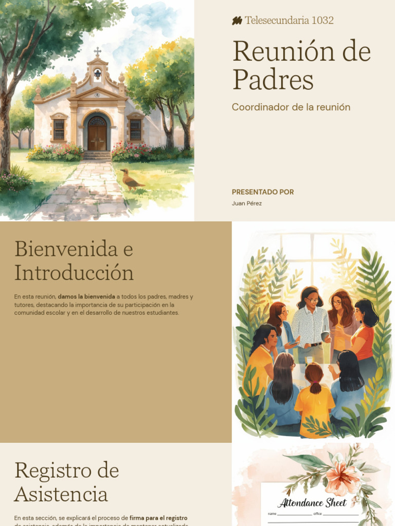 Presentación - Reunión de Padres | PDF