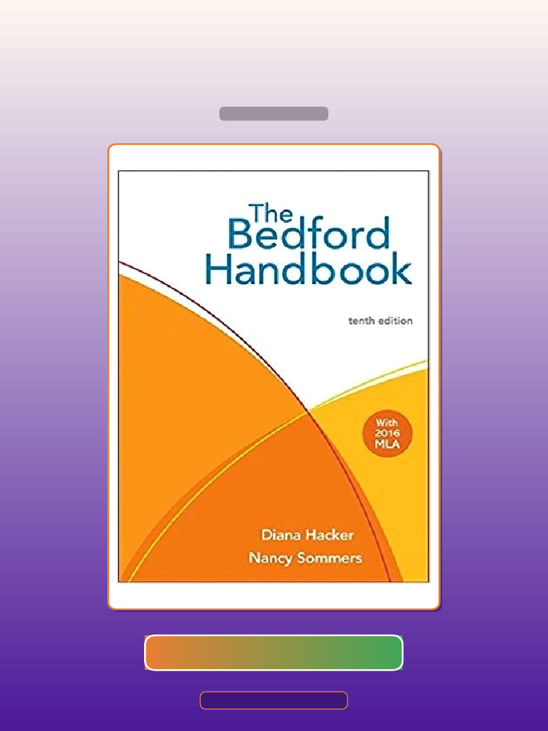 Test Bank for the Bedford Handbook 10th Edition by Diana Hacker | PDF ...