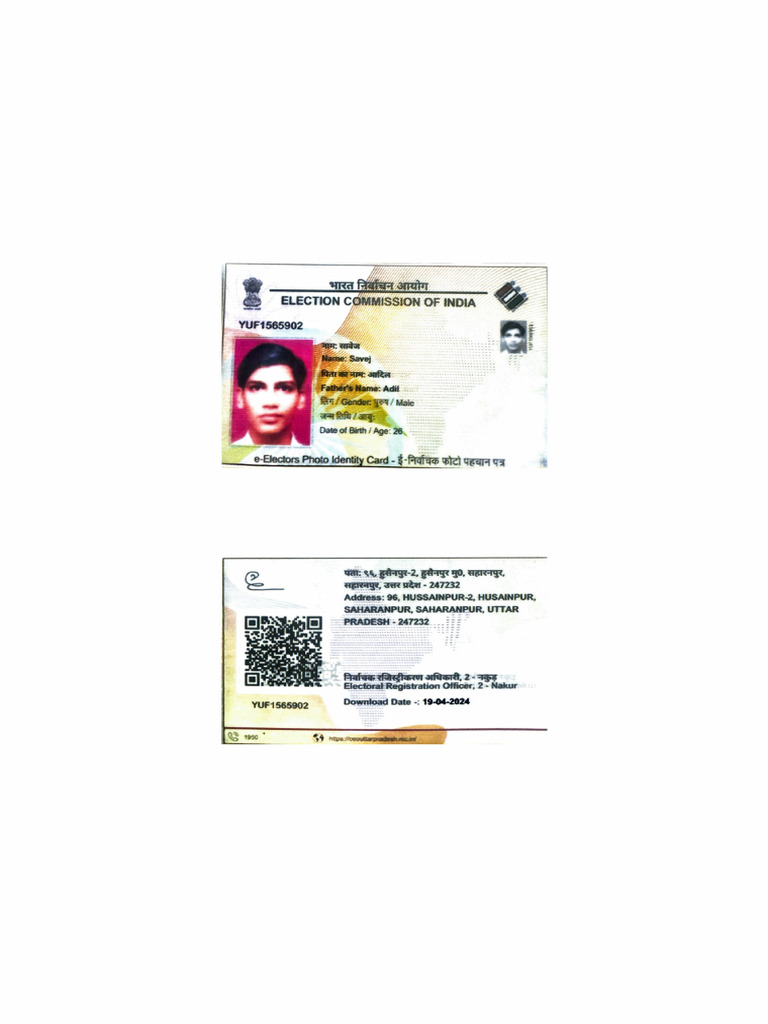Election Photo ID Card Details | PDF