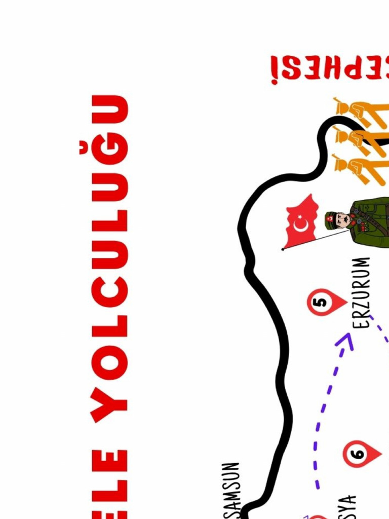 Millî Mücadele Haritası - Büyük Boy (4 A4 Sayfa) (1) | PDF