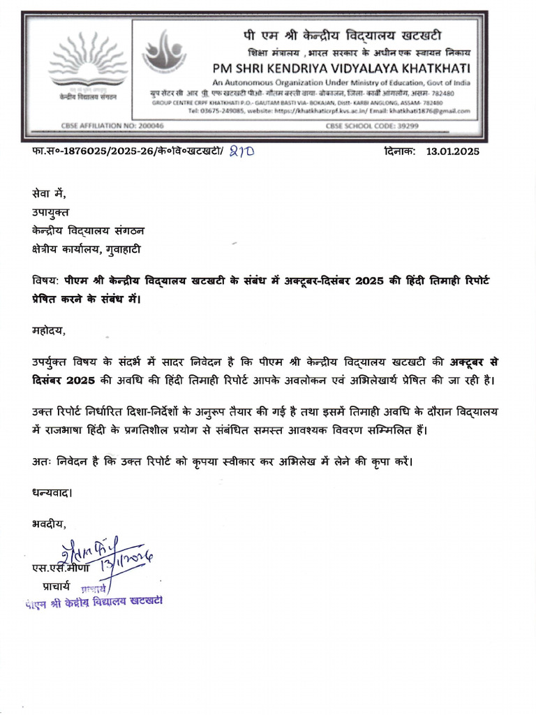Hindi Timahi Report | PDF