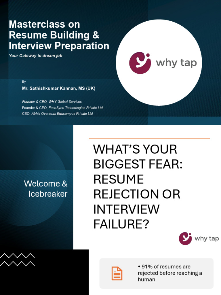 Resume & Interview Masterclass Guide | PDF | Résumé | Digital Marketing