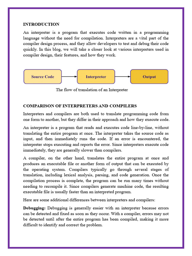 Understanding Interpreters in Programming | PDF | Library (Computing ...