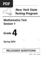 2025 NY Grade 7 Math Test Released Questions | PDF
