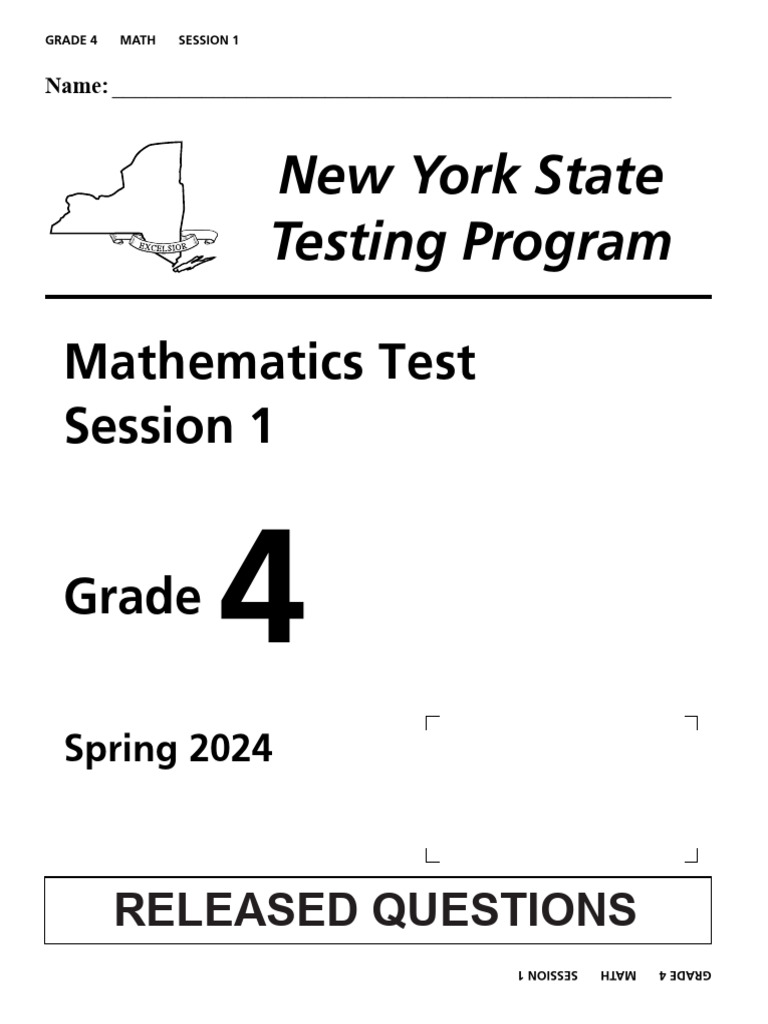 Grade 4 Math Released Questions 2024 | PDF | Area | Angle