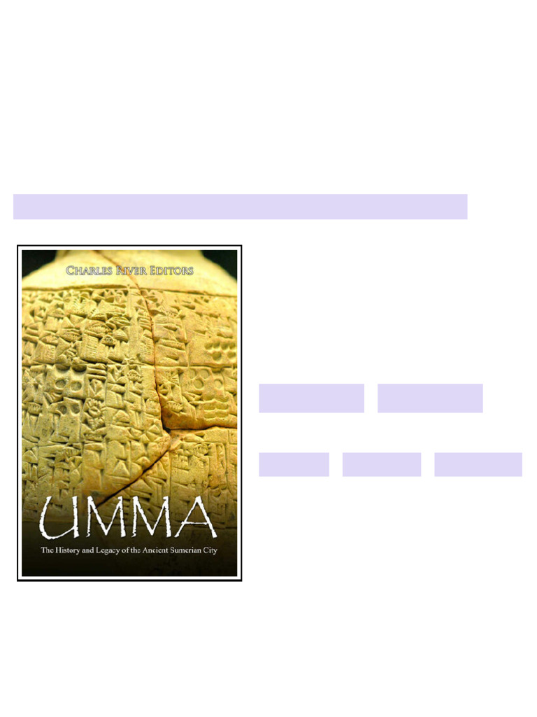 Umma The History And Legacy Of The Ancient Sumerian City Charles River ...