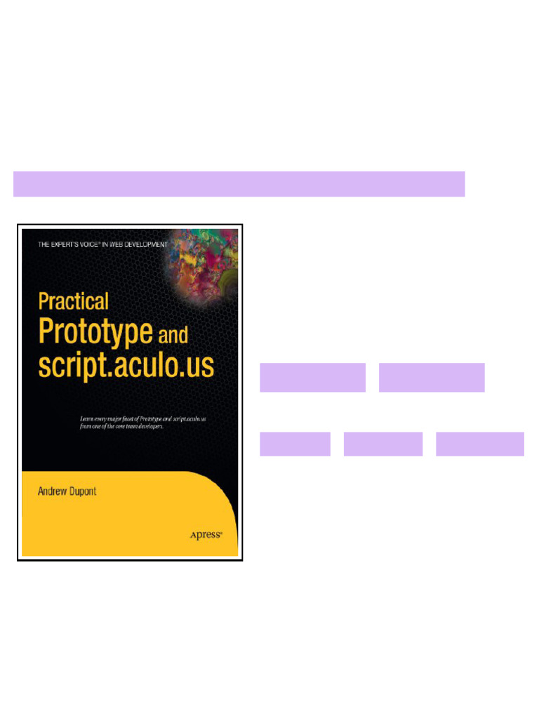 (Ebook) Practical Prototype and script.aculo.us by Andrew Dupont ISBN ...