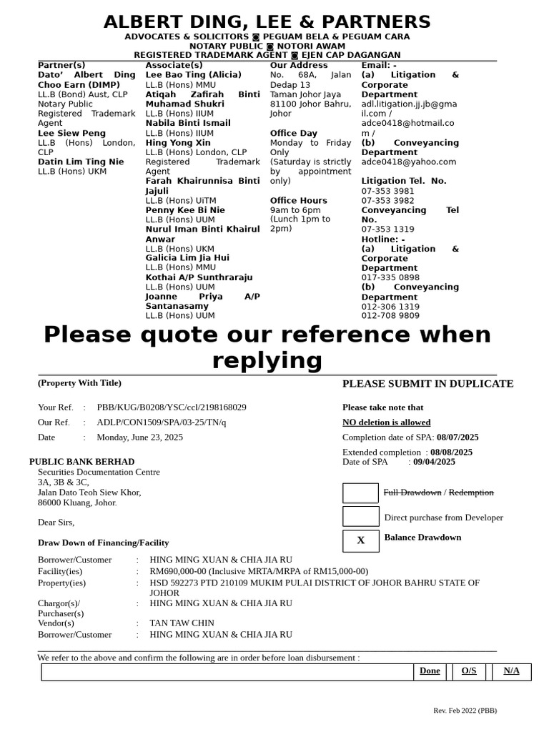 ADV BAL | PDF | Power Of Attorney | Deed