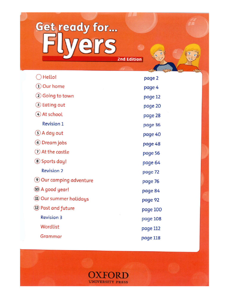 Get Ready for Flyers 2nd SB U1 | PDF