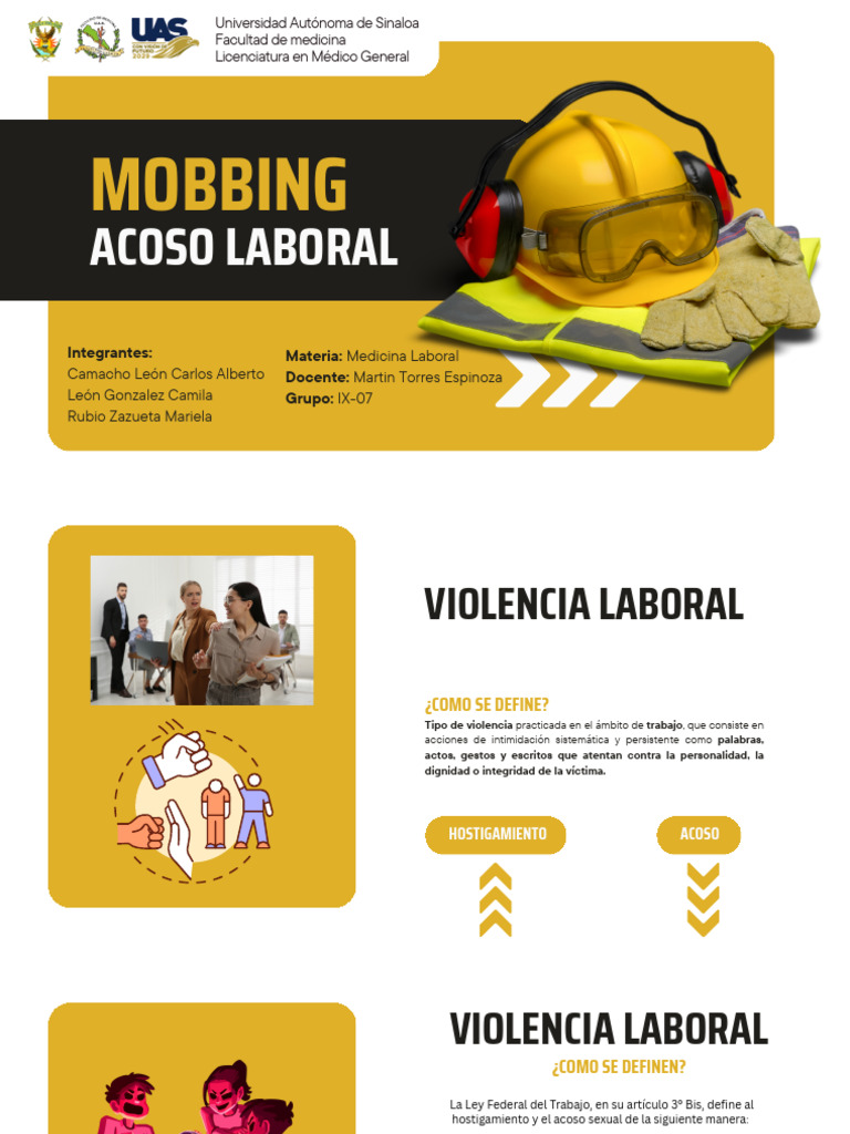 Mobbing Y Acoso Laboral Definici n Y Prevenci n PDF Acoso Acoso