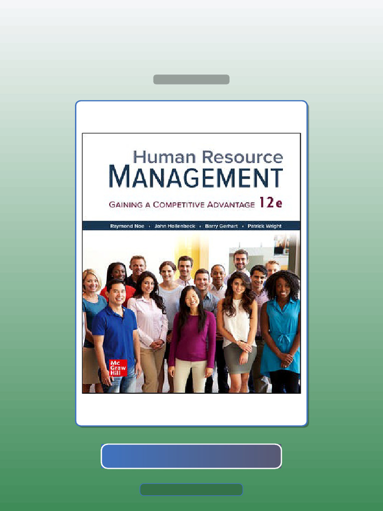Test Bank for Human Resource Management 12E Noe | PDF | Science ...